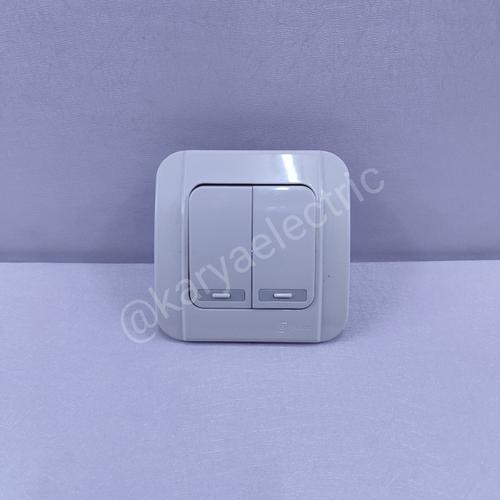 Jual Saklar Seri Broco Galleo Putih Saklar Double Tanam Inbow Broco ...