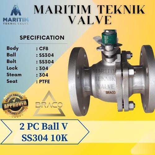 Jual 2 PC Ball Valve SS 304 BRACO 10K DN80 3" - Jakarta Barat - Maritim Teknik Valve | Tokopedia