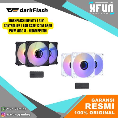 Jual DARKFLASH INFINITY | 3in1 + Controller | Fan Case 12cm ARGB PWM ...