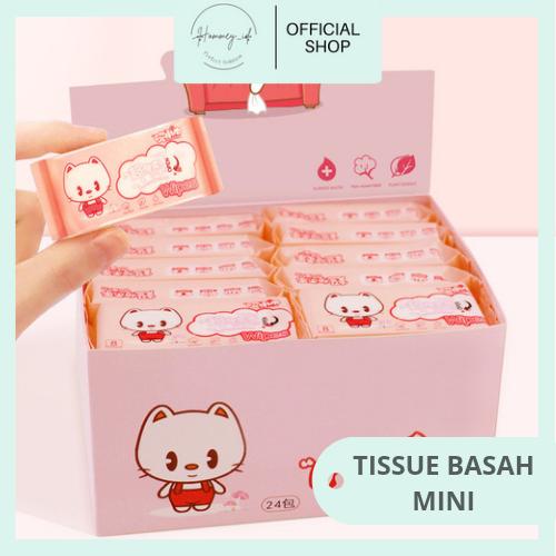 Jual HOMMEY ID - [ ISI 8 LEMBAR ] TISSUE BASAH MINI | WET TISSUE - Pink ...