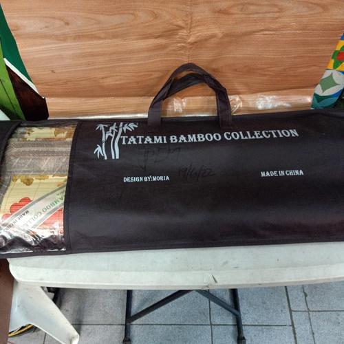 Jual Tikar Bambu kasur 195x180 motif bunga"TATAMI BAMBOO Bambu ...
