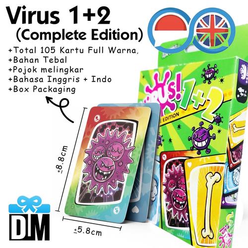 Jual Mainan Kartu Virus 1 2 Complete Card Game Keluarga Tular Ketagihan ...
