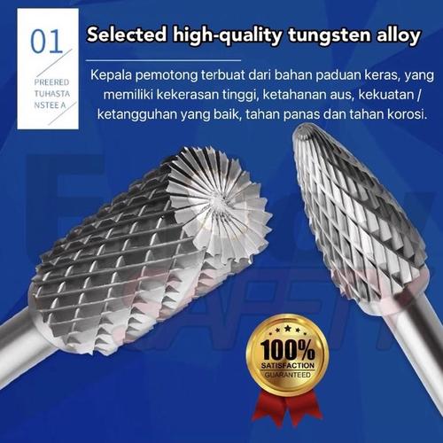 Jual 6Mmx16Mm Mata Bor / Mata Tuner /Mata Cuner / Rotary Burr Dua Arah ...