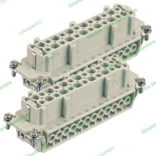 Jual Harting Connector HAN E 24 Pin 16A Female Insert Screw 09 33 024 2711 - Jakarta Barat ...