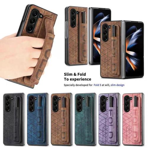 Jual LEATHER HAND GRIP + SLOT SPEN CASE SAMSUNG GALAXY Z FOLD 6 FOLD 5 ...