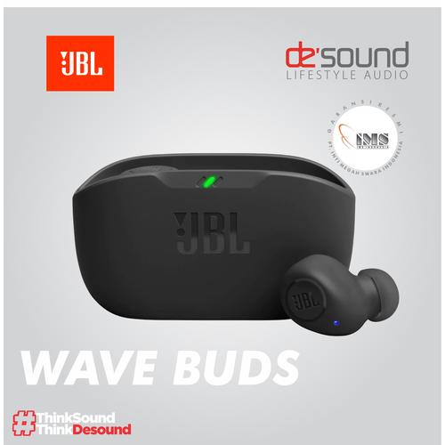 Jual JBL Wave Buds in-Ear Earbuds True Wireless with Mic - black - Kota ...