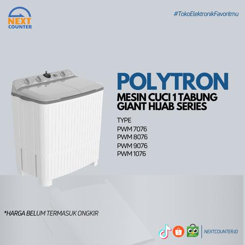 Jual MESIN CUCI 2 TABUNG POLYTRON 10 KG TWIN TUB PWM 1076 1076 - PWM ...