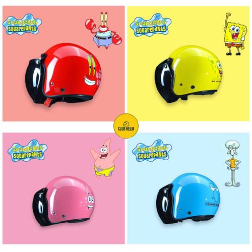 Jual Helm Anak Retro Spongebob Mr Crab Squidward Patrick - Spongebob ...