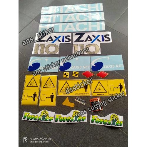 Jual Sticker Excavator HITACHI Zaxis ZX 110 MF Stiker Alat Berat - Kota ...