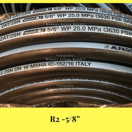 Jual Selang Hidrolik R2 - 5/8" Alfagomma Minetuff 2 wire hose 3630 psi - Jakarta Pusat ...