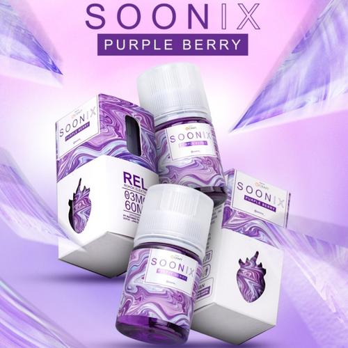 Jual Soonix Purple Berry botol liquid 60ml miru freebased fruity skcub ...
