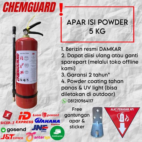 Jual Apar / Tabung pemadam Chemguard ABC Dry Chemical Powder 5 kg ...