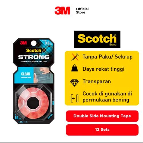 Jual 3M Scotch Double Tape VHB Mounting TRANSFARAN Clear 21mm x 2m - Jakarta Barat - Adiba ...