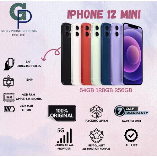 Jual Iphone 12 mini 64gb 128gb 256gb second original - Black, 128 gb - Jakarta Barat - Glory ...