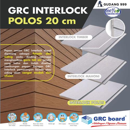 Jual GRC Polos Interlock 20 cm / Wall Siding / Dinding Tali Air ...