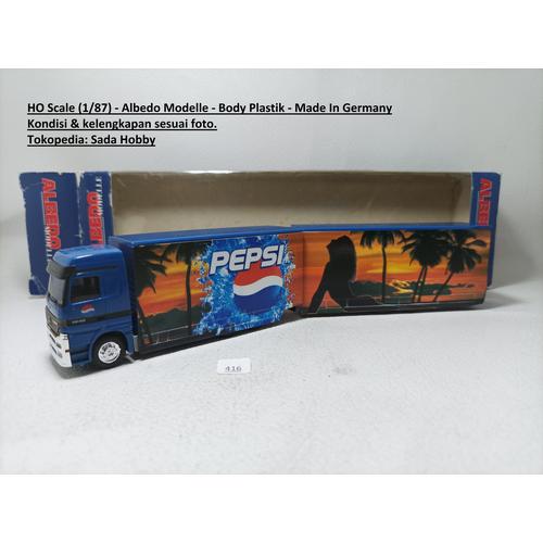 Jual Albedo Modelle Miniature Truck Trailer Pepsi Mercedes Benz Actros ...