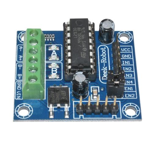 Jual Mini L293D Motor Driver Shield Module Dual H Bridge 4 5 25 VDC (2 ...