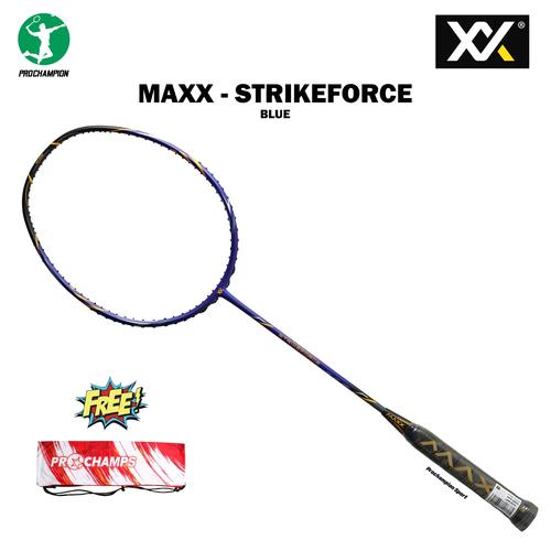 Jual Raket Badminton MAXX Strickforce Strick Force Blue Original ...