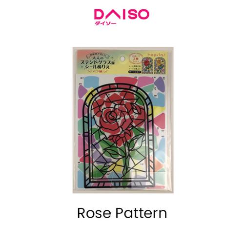 Jual Daiso Stained glass style sticker art kit for adults - Pola Kucing ...