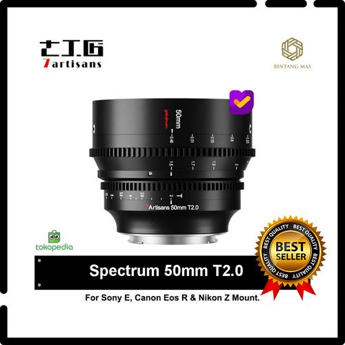 Promo 7artisans Spectrum 50mm T2.0 Prime Cine Lens Full Frame - eos R Cicil 0% 3x - Jakarta ...