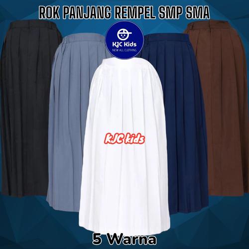 Jual Rok Panjang Rempel SMP SMA Seragam SMP SMA Seragam Sekolah - Putih ...