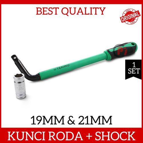 Jual Kunci Roda Ban Mobil Telescopic Wheel Nut Wrench Kunci 21MM & 19MM ...