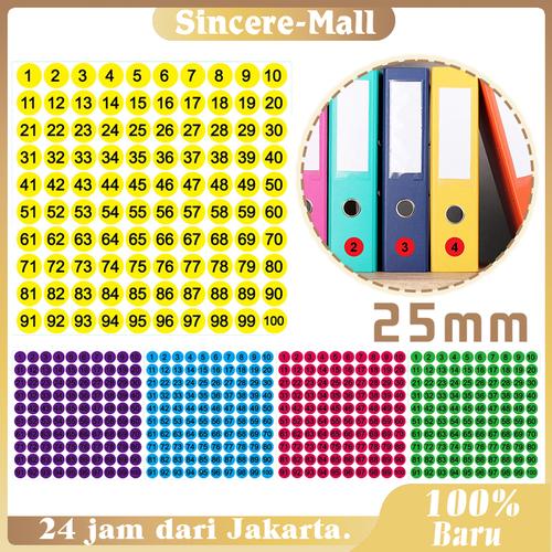 Jual 5 Lembar Stiker Bulat Sticker Dot Polos Sticker Bulat Kecil ...