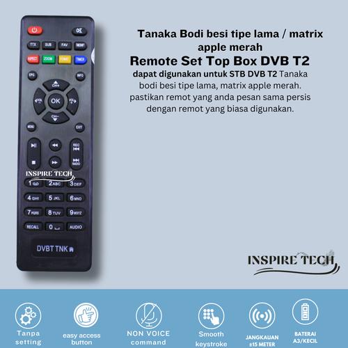 Promo Remot Remote STB TANAKA Bodi besi tipe lama MODI BESI DVB T2 Set ...