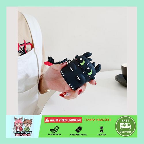 Jual Airpods Case 1 2 Pro Karakter Toothless Premium Soft Silicone ...