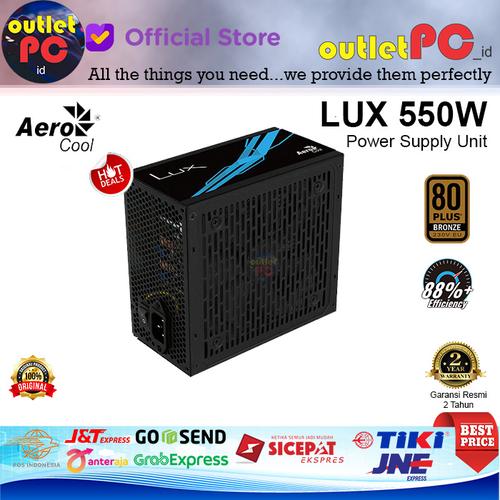 Promo AEROCOOL PSU LUX 550W 550 POWER SUPPLY UNIT 80+ BRONZE Cicil 0% ...