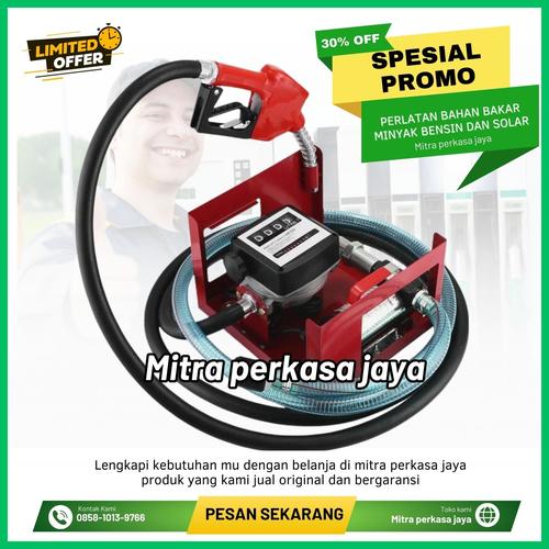Jual Pompa solar Diesel Pump DC 24V Flow meter analog 4 digit Lengkap 1set - Jakarta Barat ...