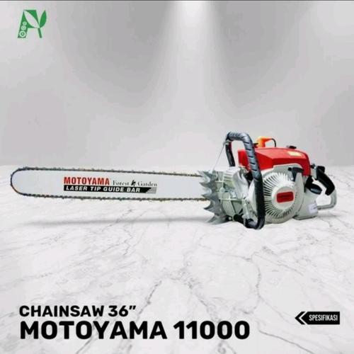 Jual Mesin Potong Kayu Chainsaw Motoyama tipe CS 11000 Completed Bar 36 ...