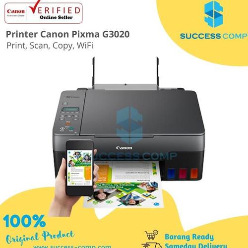 Jual ORIGINAL Printer Canon Pixma G3020 Print Scan Copy WiFi Garansi ...