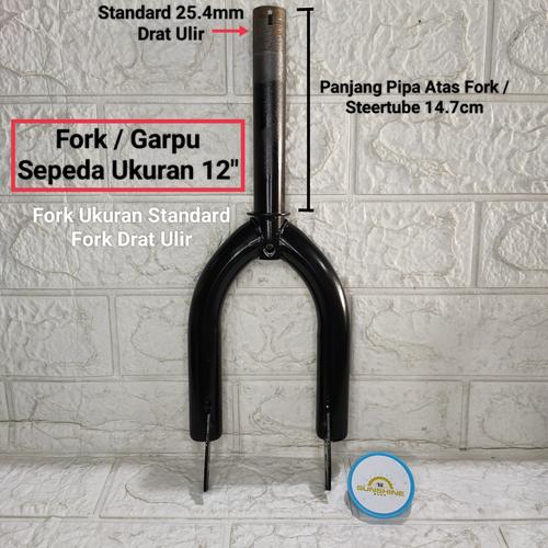 Jual Fork Garpu Standard Drat Ulir Sepeda Anak 12 16 18 BMX CTB SUMAX - Fork 12 - Kab. Jember ...