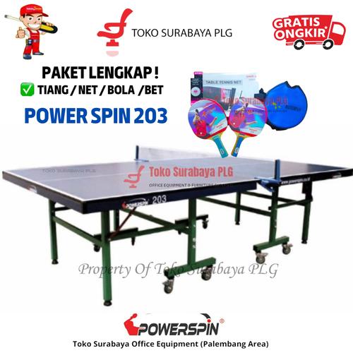 Jual Meja Pingpong Tenis Meja PowerSpin 203 Meja Pimpong Meja Tennis Table - 1 Meja Saja - Kota ...