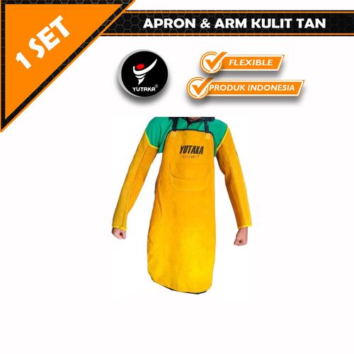 Jual APRON DADA Premium Dan APRON LENGAN 1 SET kulit Warna tan ...