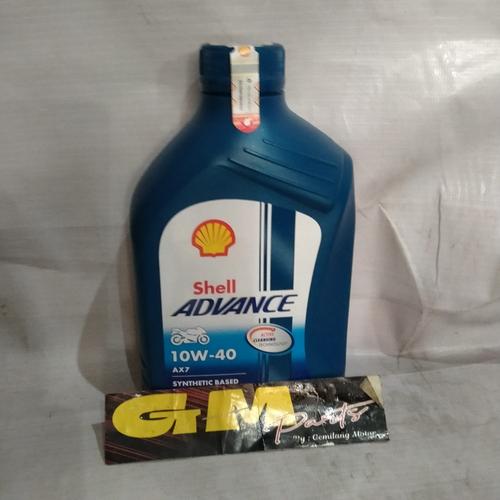 Jual OLI MESIN MOTOR 4 TAK SHELL ADVANCE AX7 4T 10W40 API SN/JASO MA2 ...