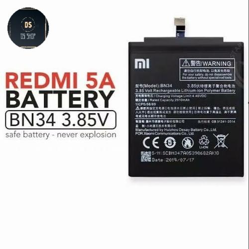 Jual Baterai HP Xiaomi Xiomi Redmi 5A BN34 BN 34 Ori Original Batre ...