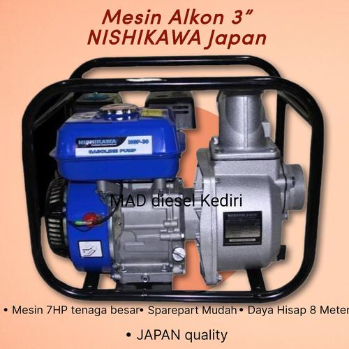 Jual Mesin Pompa Air Irigasi Sawah 3"/Alkon waterpump 3 dim NISHIKAWA JAPAN - Kota Kediri - MAD ...