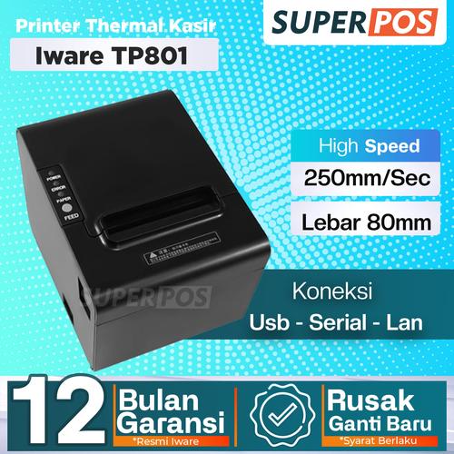 Promo Printer Thermal Kasir 80mm Auto Cutter Usb Serial Lan Iware ...