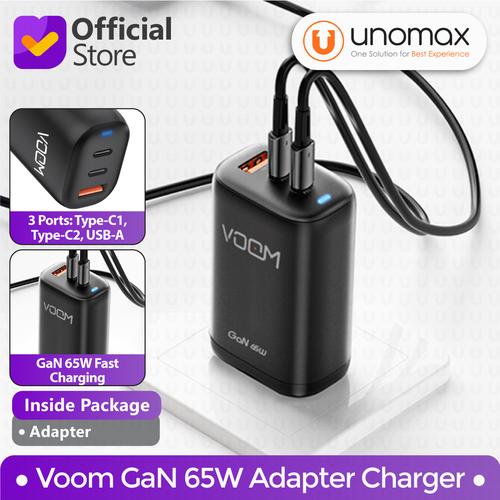 Promo Adapter VOOM EnergyRoot 65W GaN PD Power Delivery Fast Charging ...