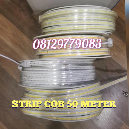 Jual led strip selang cob 50m 220v ceiling plafon outdoor 50 m 220 volt - SOKET STRIP COB ...