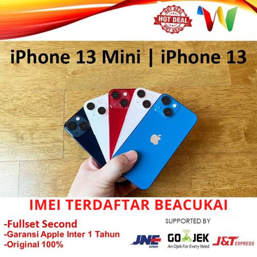 Jual iPhone 13 / 13 Mini 128GB 256GB 512GB Second Bekas Fullset Original - Iphone 13 mini, 128GB ...