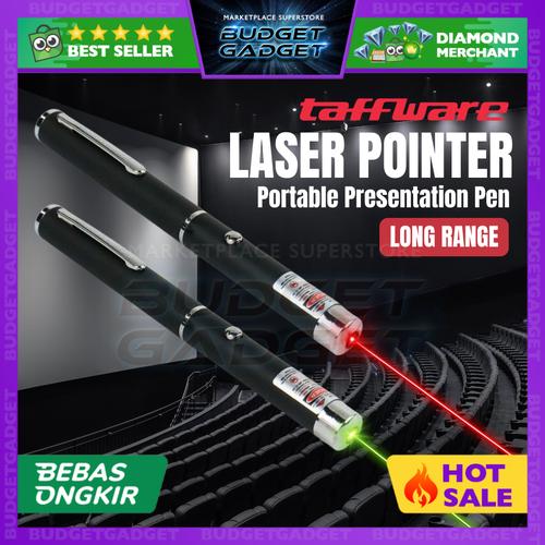 Jual Taffware Beam Laser Pointer Pen Merah Hijau 1/5mW - ZY0001 - Merah ...