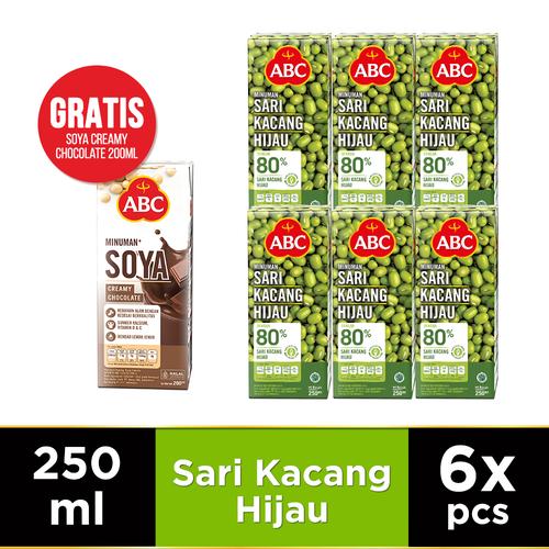 Promo ABC Minuman Sari Kacang Hijau 250ml- Multipack 6pcs free ABC ...