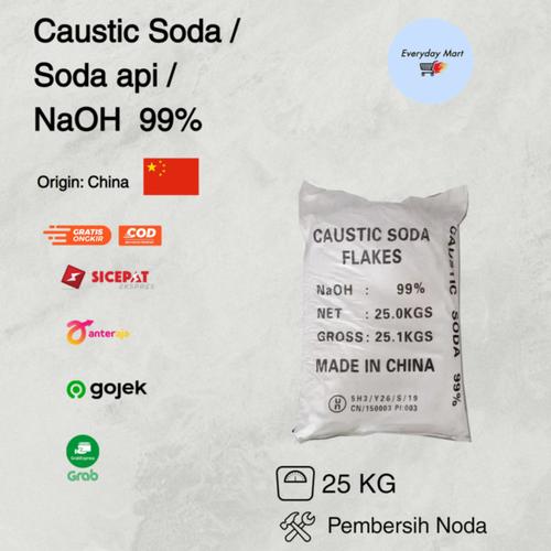 Jual SODA API / CAUSTIC SODA / KAUSTIC SODA 1KG NaOH SODIUM HYDROXIDE 1 ...
