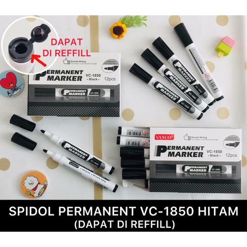 Jual VANCO Spidol Permanen Besar / Permanent Marker VANCO ISI 1 ...