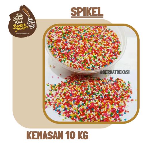 Jual SPIKEL KEMASAN REPACK / SPRINKLE / TRIMIT GULA BUTIR WARNA WARNI ...