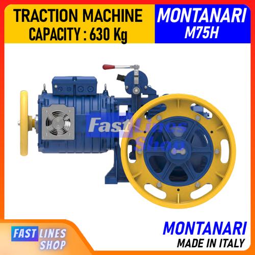 Jual Elevator Traction Machine Montanari M75H Geared Lift 630 Kg - Kota ...