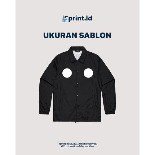 Jual JAKET COACH CUSTOM SATUAN | JACKET PARASUT SABLON | JAKET ...